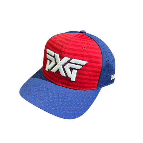 PXG STARS & STRIPES 6 PANEL ADJUSTABLE CURVED BILL CAP – LT Golf Shop