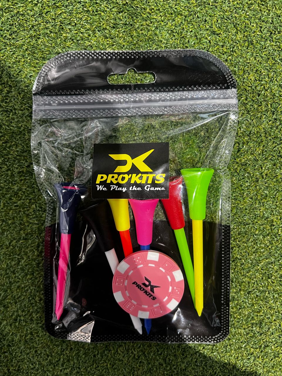 PROKITS PLASTIC CHAMPAGNE STEPPED TEES (6+1) – LT Golf Shop